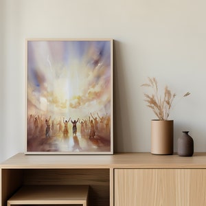 Second Coming of Jesus Christ Art Judgement Day Art Christian Bible ...