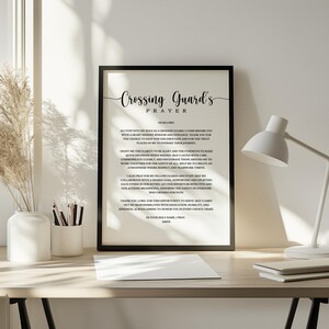 Crossing Guard Prayer Gift for Safety Monitor Christian Prayer Crossing ...
