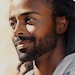 Smiling Black Jesus Christ Black Christian Art Black Man Art Watercolor ...