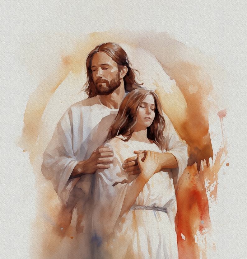 Bride of Christ, Jesus is My Bridegroom Watercolor Painting Christian ...