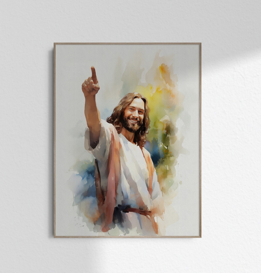 Jesus is Your Number One Fan Painting Christ Christian Boy Girl Gift ...