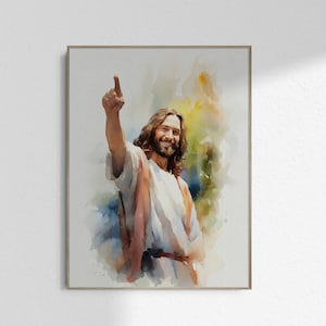 Jesus is Your Number One Fan Painting Christ Christian Boy Girl Gift ...