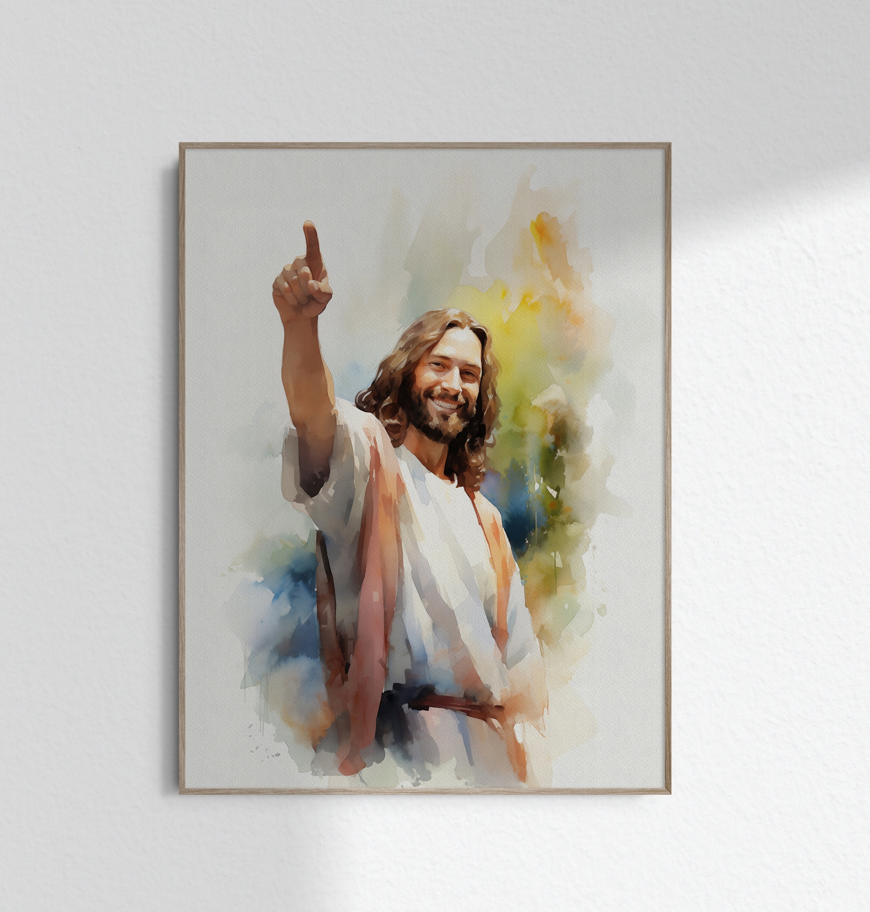 Jesus is Your Number One Fan Painting Christ Christian Boy Girl Gift ...