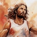 Jesus Playing Basketball Player Painting Painting Christ Christian Boy ...