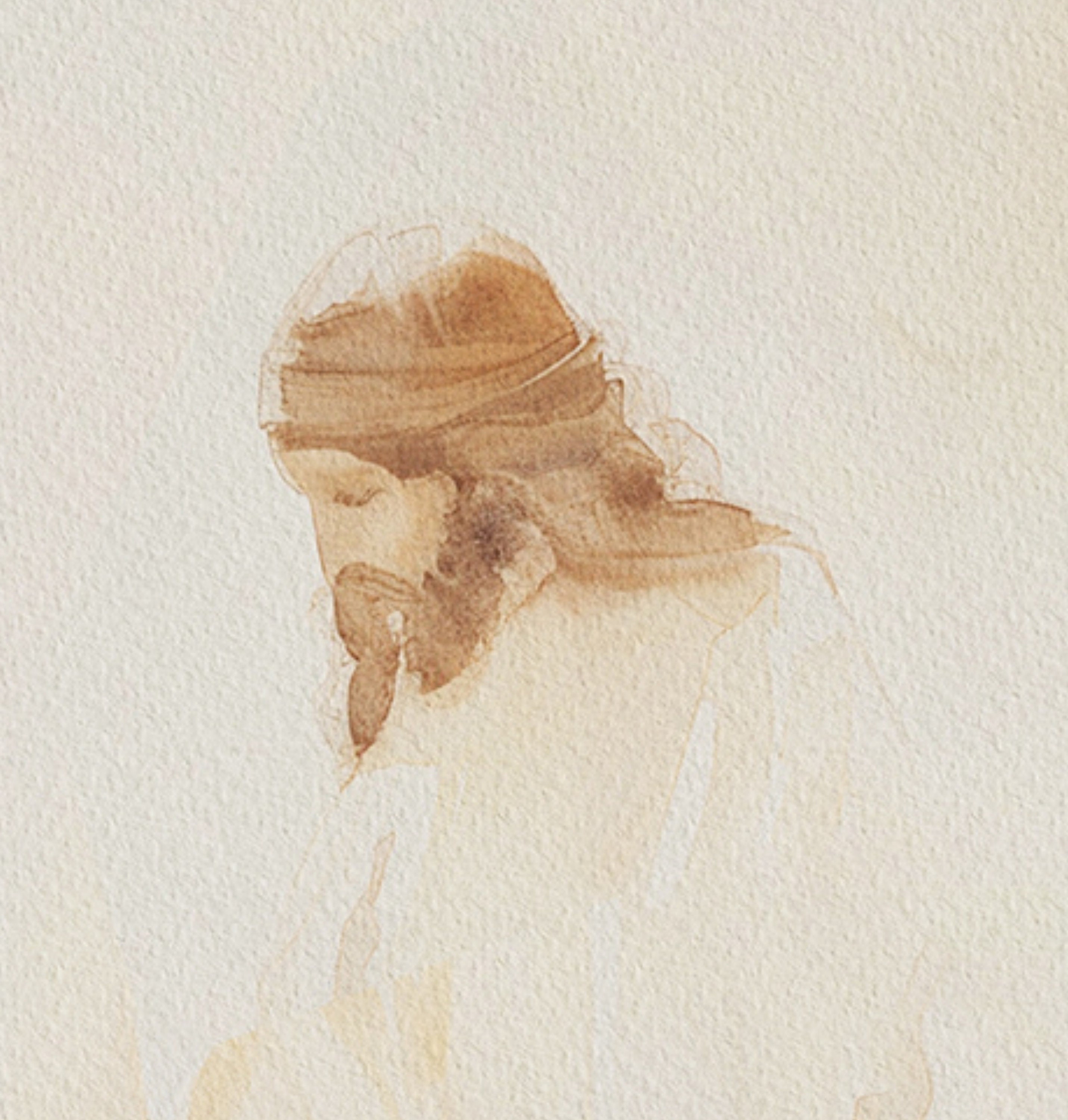 Bleeding Woman Art Print Touching the Hem Healing Art Modern Abstract ...