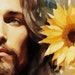 Jesus Christ With Rainbow & Sunflowers, Watercolor Painting, Modern ...