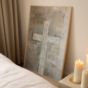 Christian Cross Art Modern Cross Wall Art Print Modern Bible Art ...