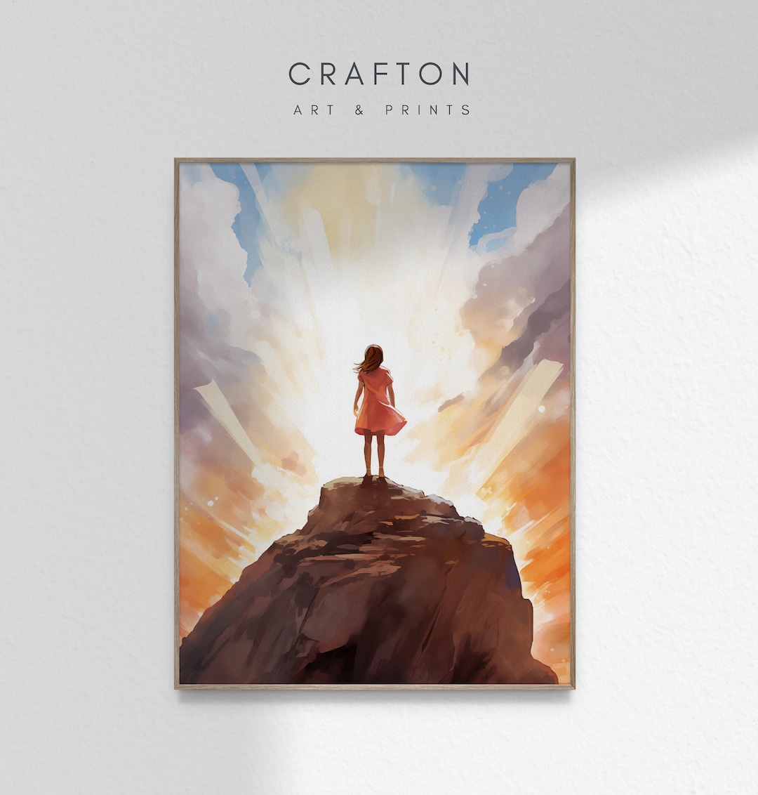 Lord, God is My Rock, Psalm 18:2, Christian Girl Gift Idea, Watercolor ...