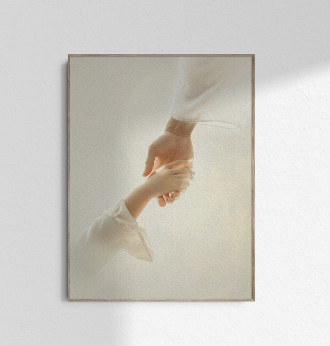 Hand of God Father Child Art Christ Holding Hands Art Hand of Jesus ...