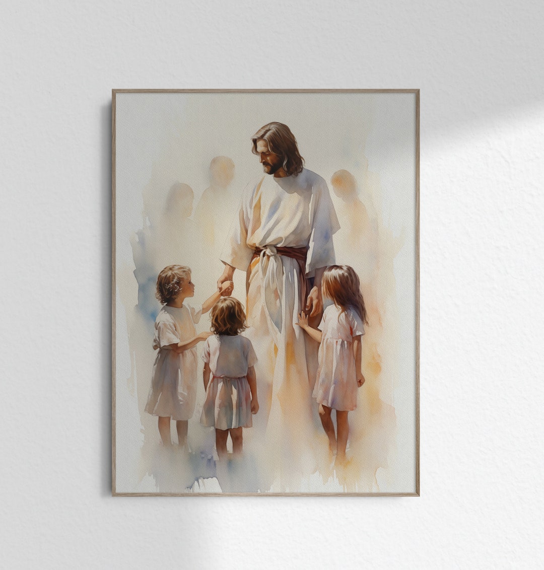 Let the Little Children Come to Me Art Jesus Christ With Children ...