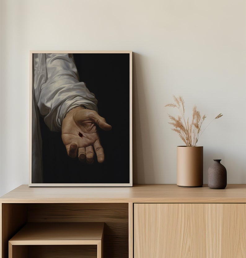 Jesus Christ Reaching Out His Hand of Jesus Painting Watercolor ...