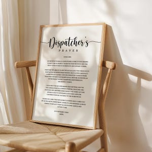 Dispatcher 's Prayer Gift for Operations Coordinator Christian Prayer ...