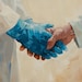 Jesus Holds Nurse's Hand, Christian Nurse Gift Christian Art, EMT ...