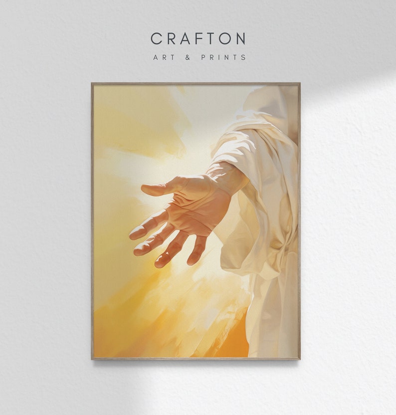Jesus Christ Reaching Out His Hand of Jesus Painting Watercolor ...