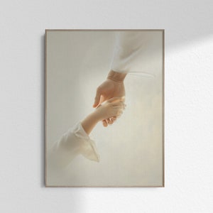 Hand of God Father Child Art Christ Holding Hands Art Hand of Jesus ...
