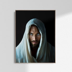 Face of Jesus With Blue Eyes, Photo of Jesus Turn Your Eyes Upon Jesus ...
