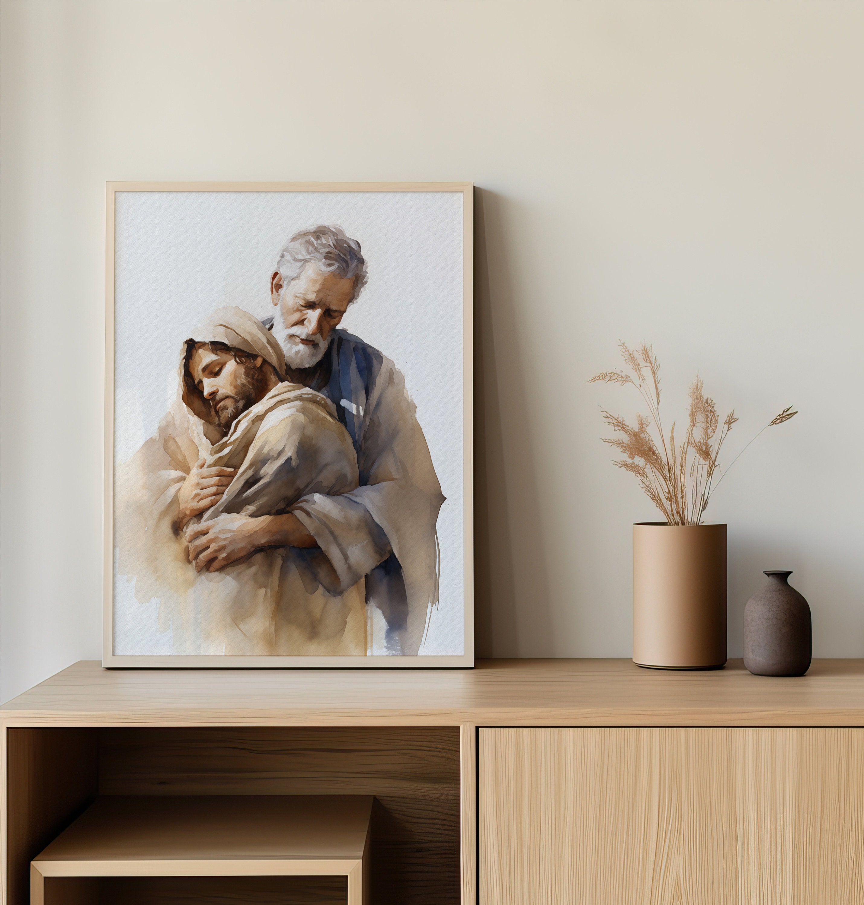 Prodigal Son Returns to Father, Luke 15:11-32, Christian Parable Bible ...