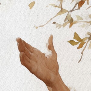 Jesus Withers the Fig Tree Jesus Curses Parable Painting Watercolor ...