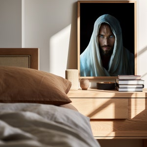 Face of Jesus With Blue Eyes, Photo of Jesus Turn Your Eyes Upon Jesus ...