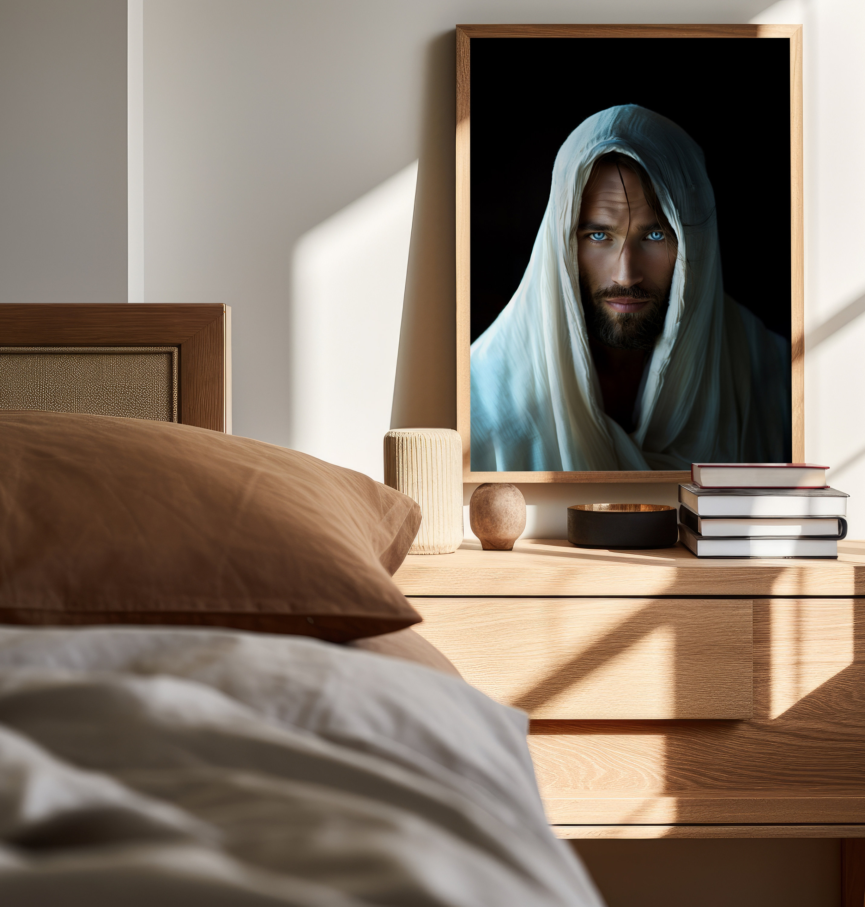 Face of Jesus With Blue Eyes, Photo of Jesus Turn Your Eyes Upon Jesus ...