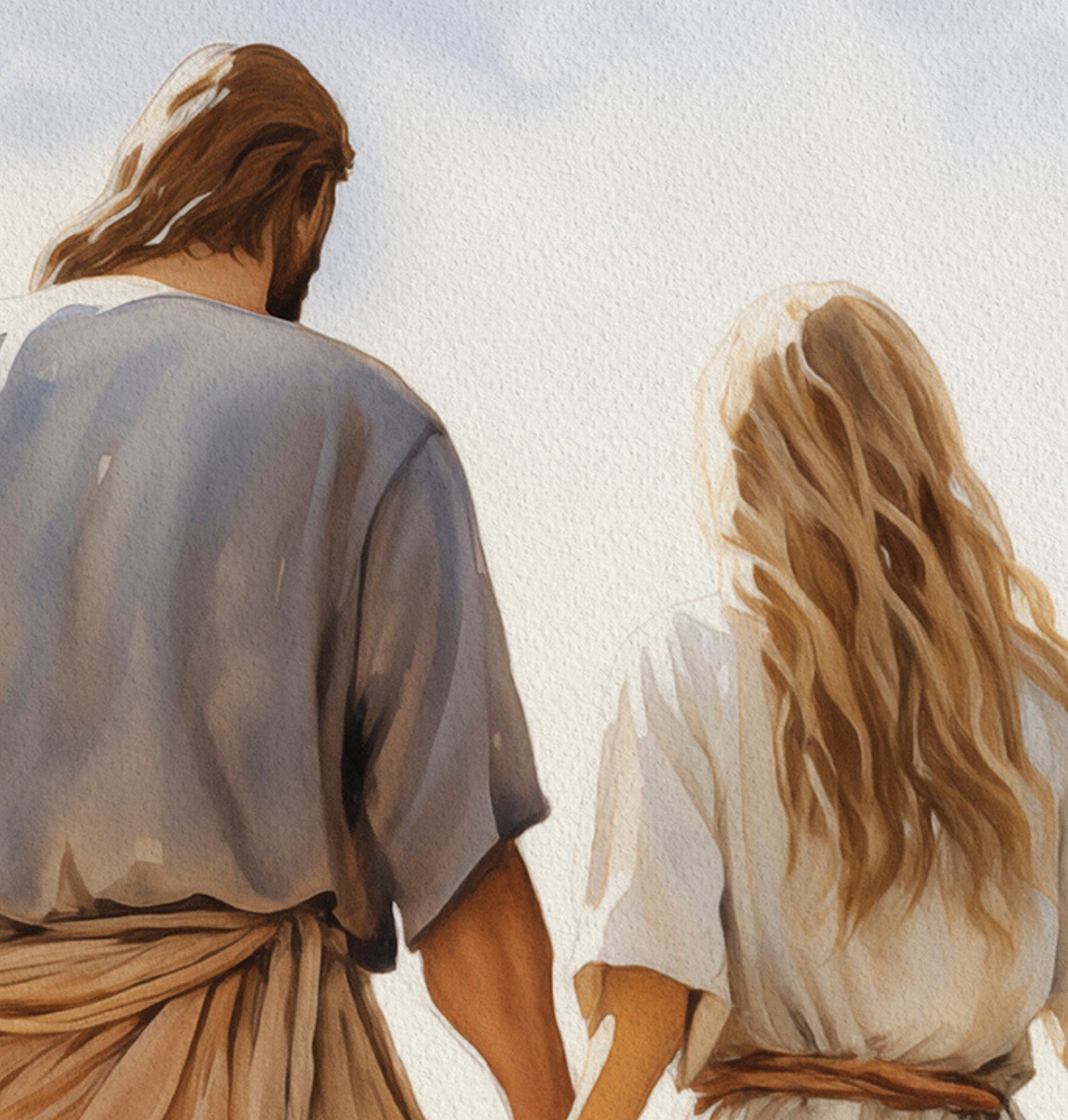 Jesus, Savior, Pilot Me, Jesus Christ Walking With Girl, Bible Art ...
