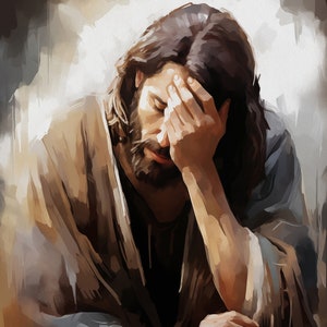 Jesus Weeps Over Jerusalem, Christ Crying, Luke 19:41, Christian ...
