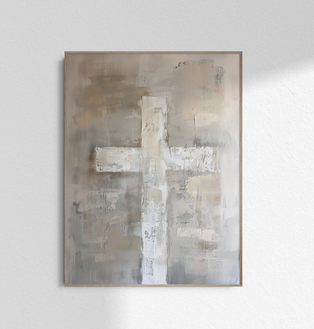 Christian Cross Art Modern Cross Wall Art Print Modern Bible Art ...