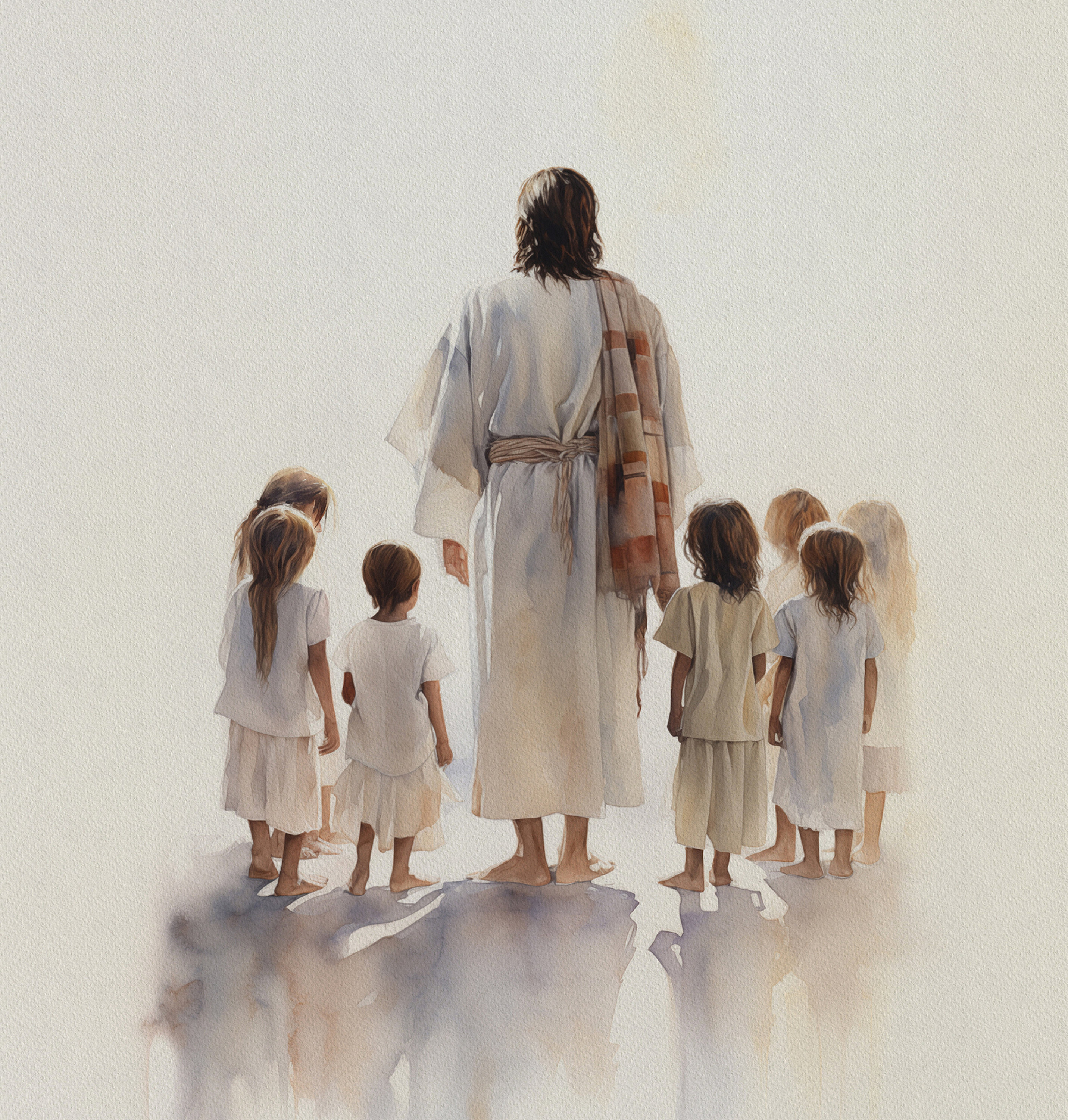 Jesus With Children Christ the Teacher Children With Jesus Kids Nursery ...