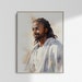Smiling Black Jesus Christ Black Christian Art Black Man Art Watercolor ...