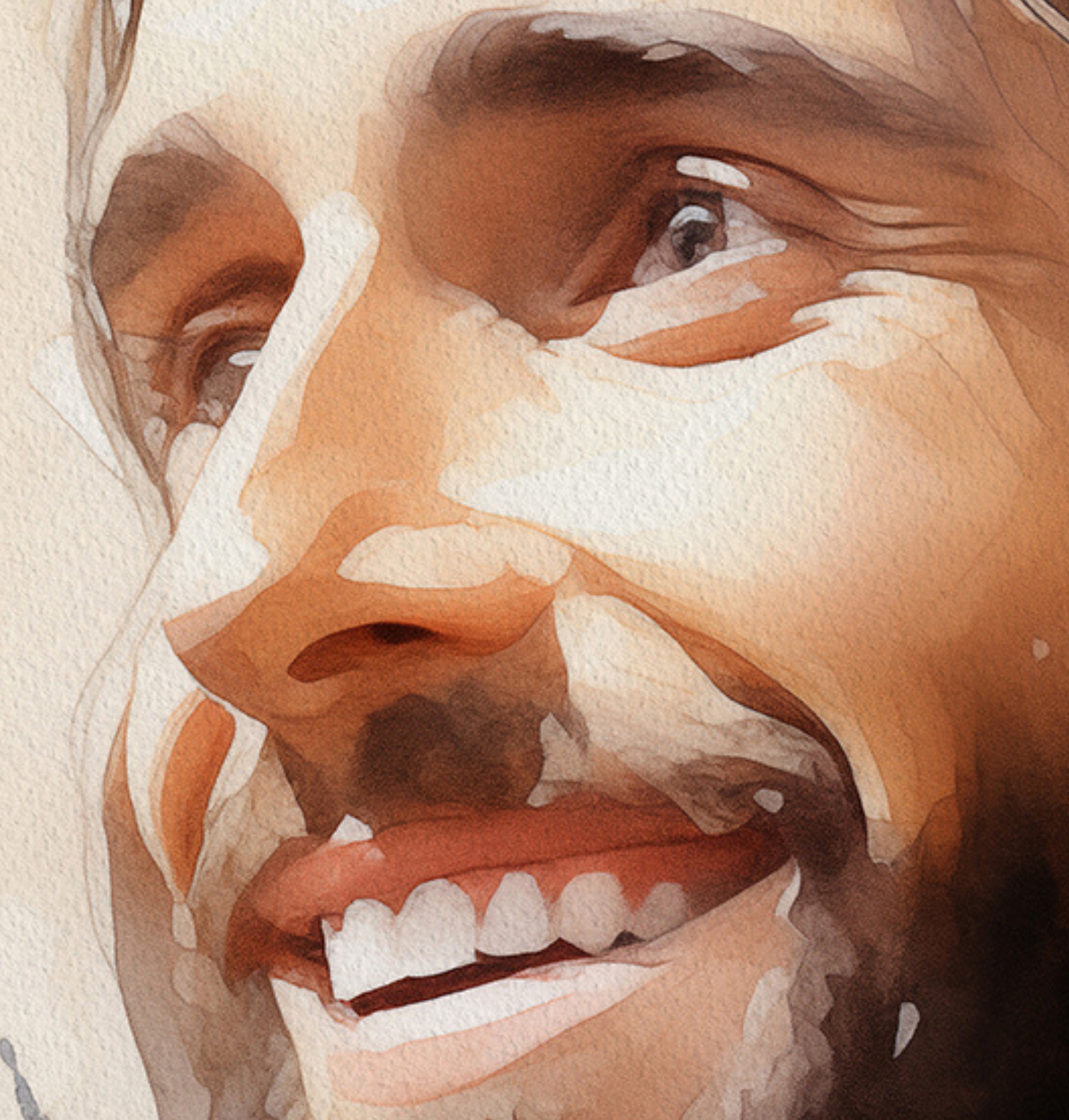 Christ Laughing, Smiling Jesus Portrait, Christian Gift Idea ...