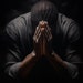 Black Man Praying Black Christian Dad Art African American Painting ...