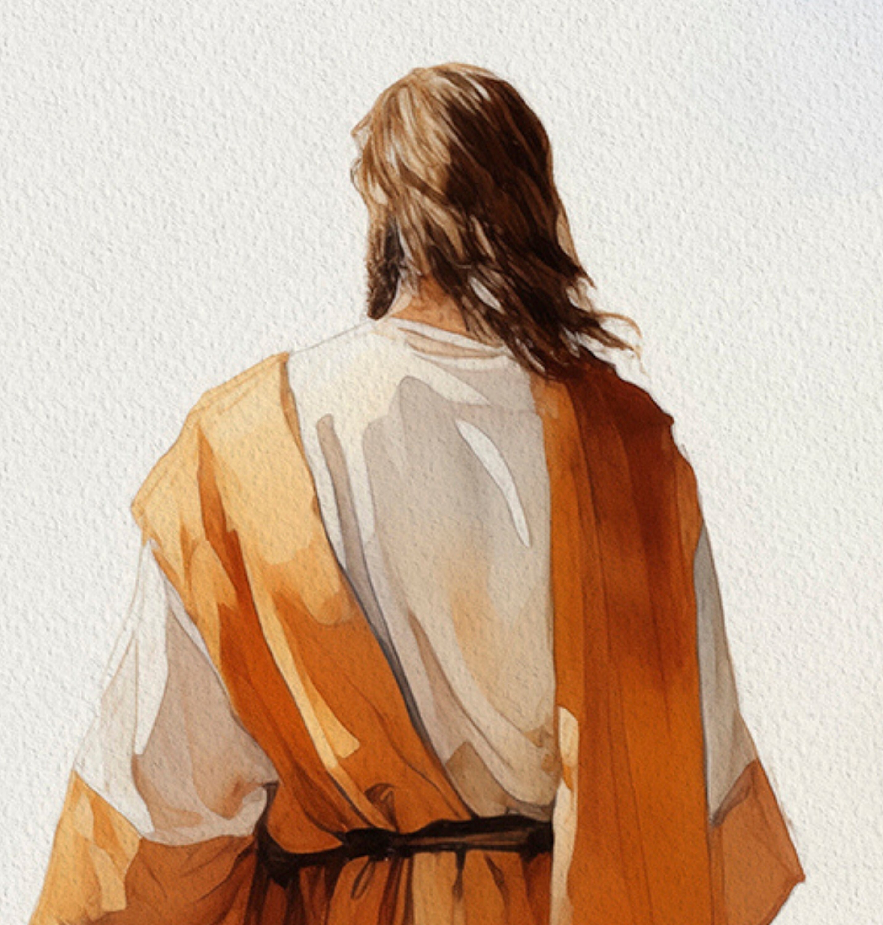 Walk Beside Me, Jesus Christ Walking With a Child, Nursery Bible Art ...