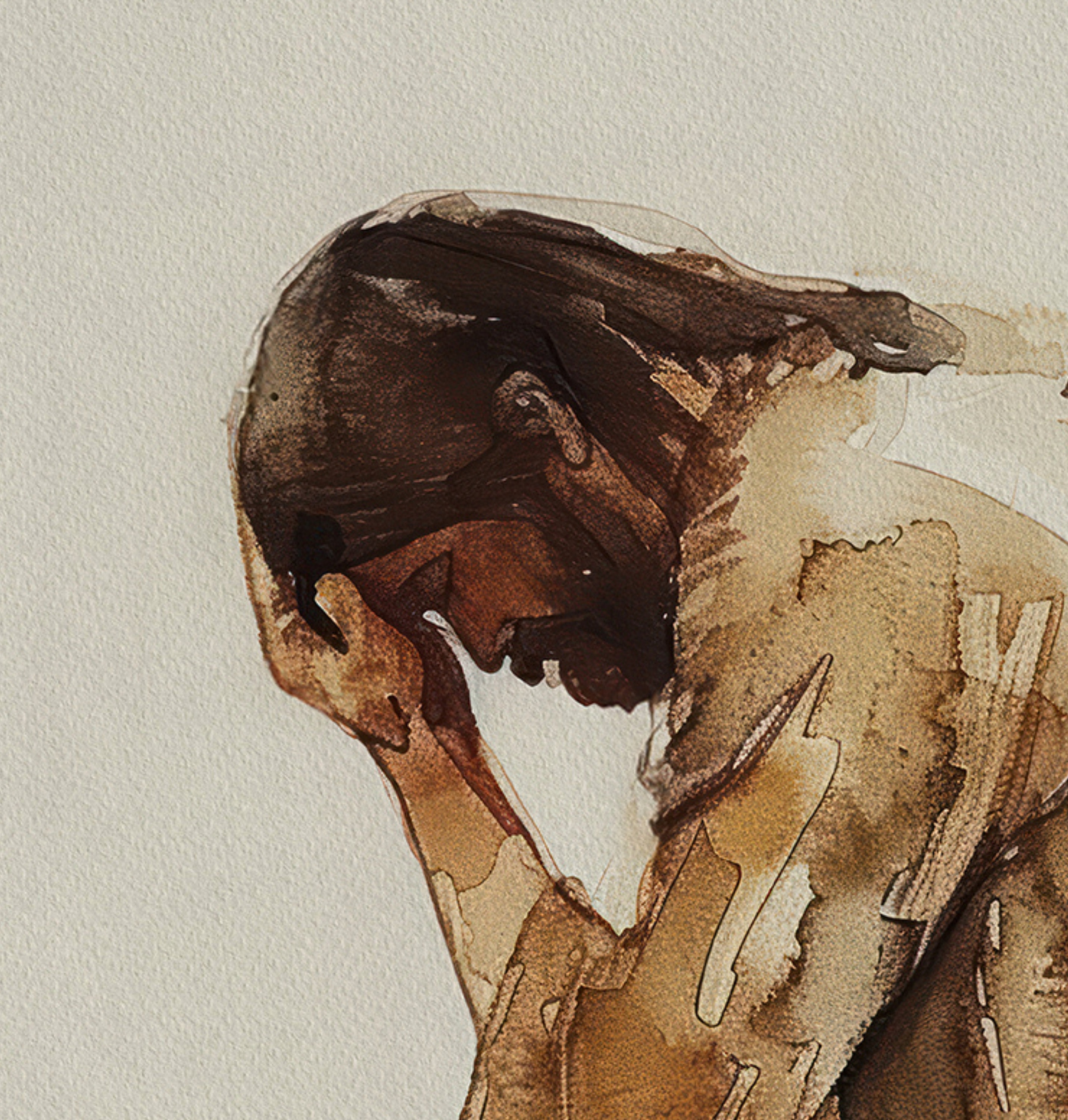 Jesus Praying Art Abstract Jesus Praying to God Christ Art Christian ...