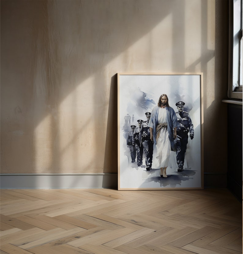 Law of Christ Christian Police Officer Print Christian Police Gift ...