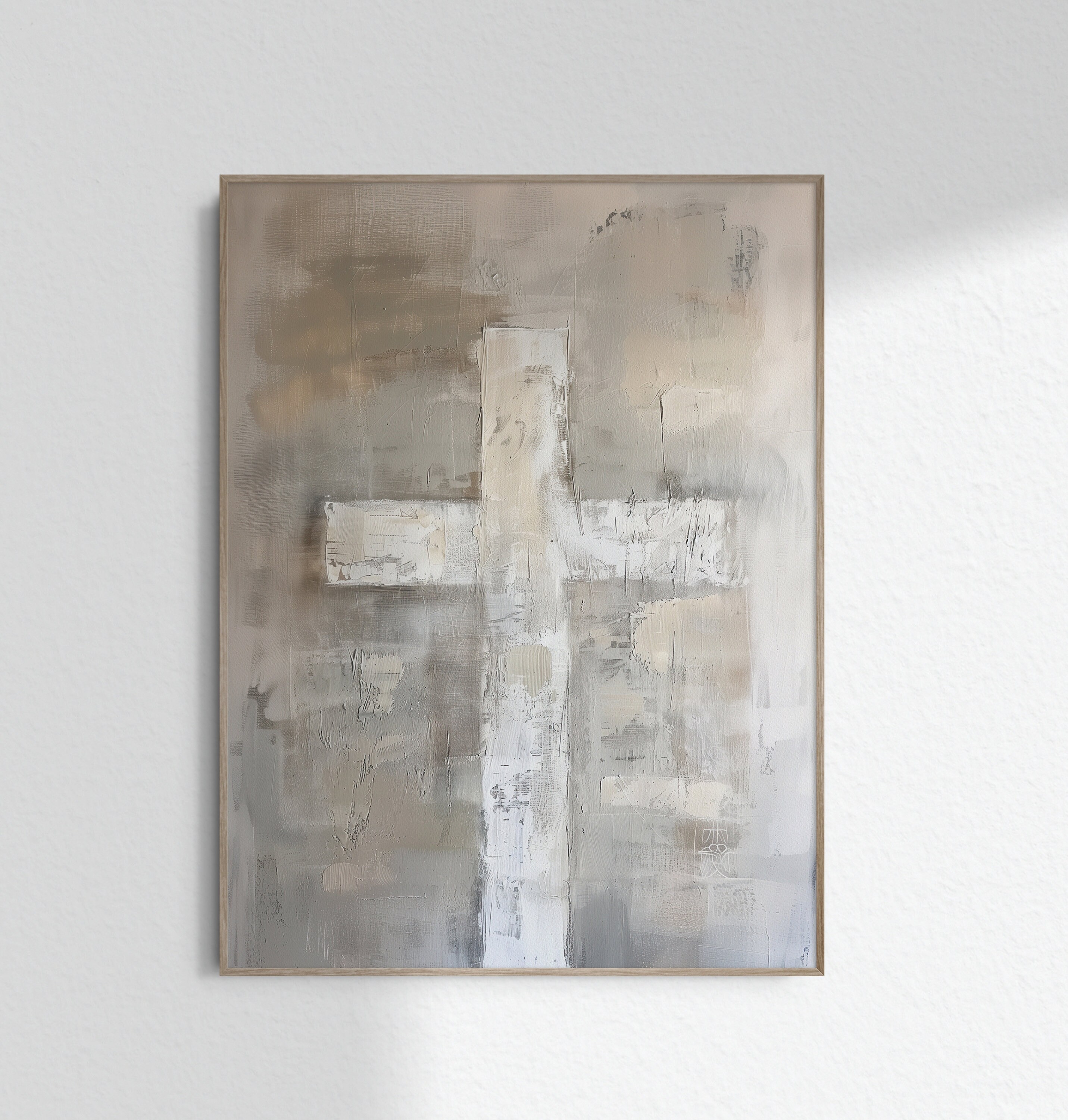 Christian Cross Art Modern Cross Wall Art Print Modern Bible Art ...