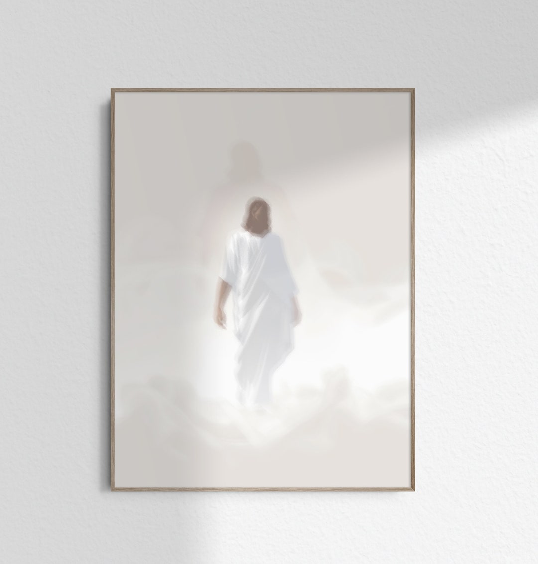 Modern Christian Art Print Blurry Christ Abstract Jesus Art LDS ...