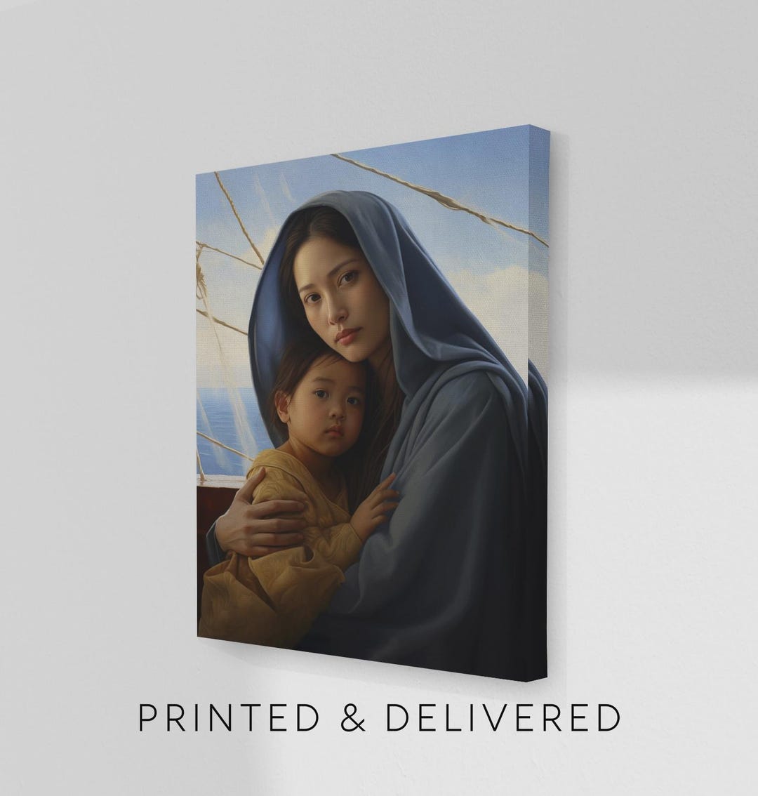 PRINTED Our Lady of La Vang, Vietnam Virgin Mary and Baby Jesus ...