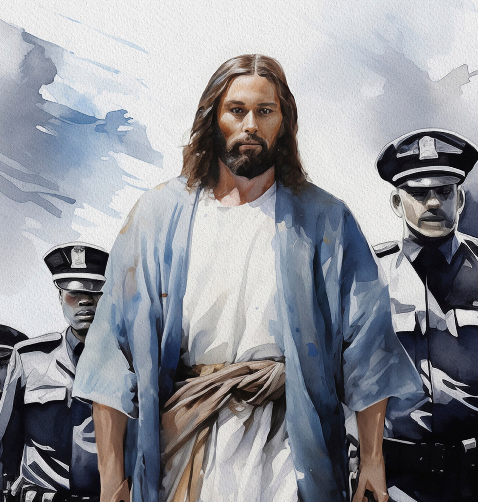 Law of Christ Christian Police Officer Print Christian Police Gift ...