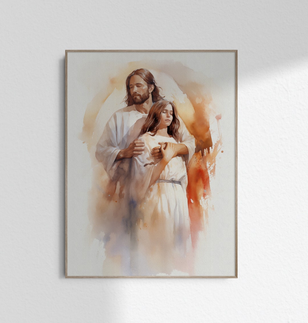 Bride of Christ, Jesus is My Bridegroom Watercolor Painting Christian ...