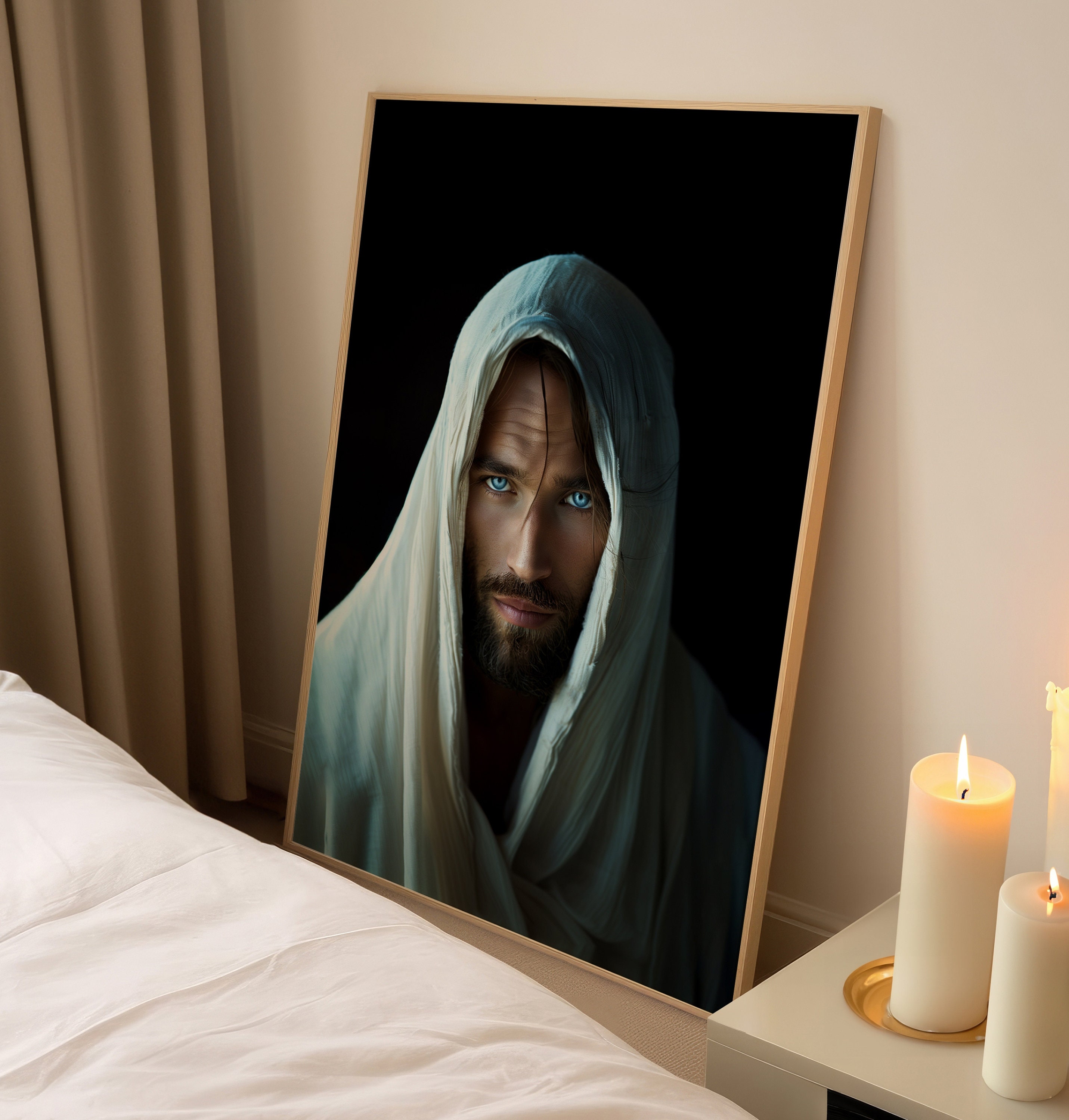 Face of Jesus With Blue Eyes, Photo of Jesus Turn Your Eyes Upon Jesus ...