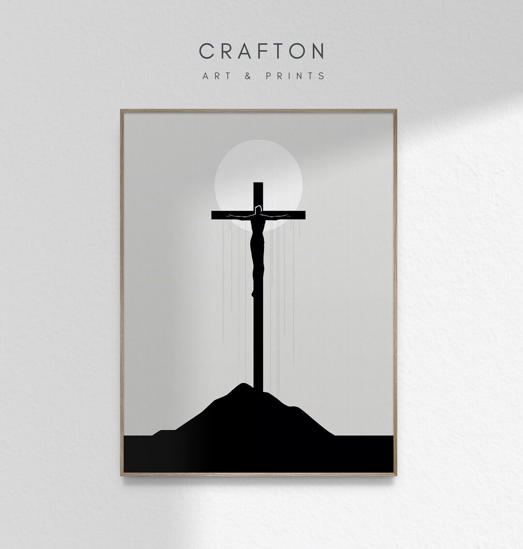 Christian Modern Wall Art Print Jesus Christus am Kreuz Moderne Bibel ...
