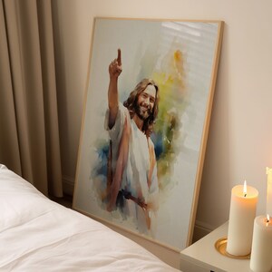 Jesus is Your Number One Fan Painting Christ Christian Boy Girl Gift ...