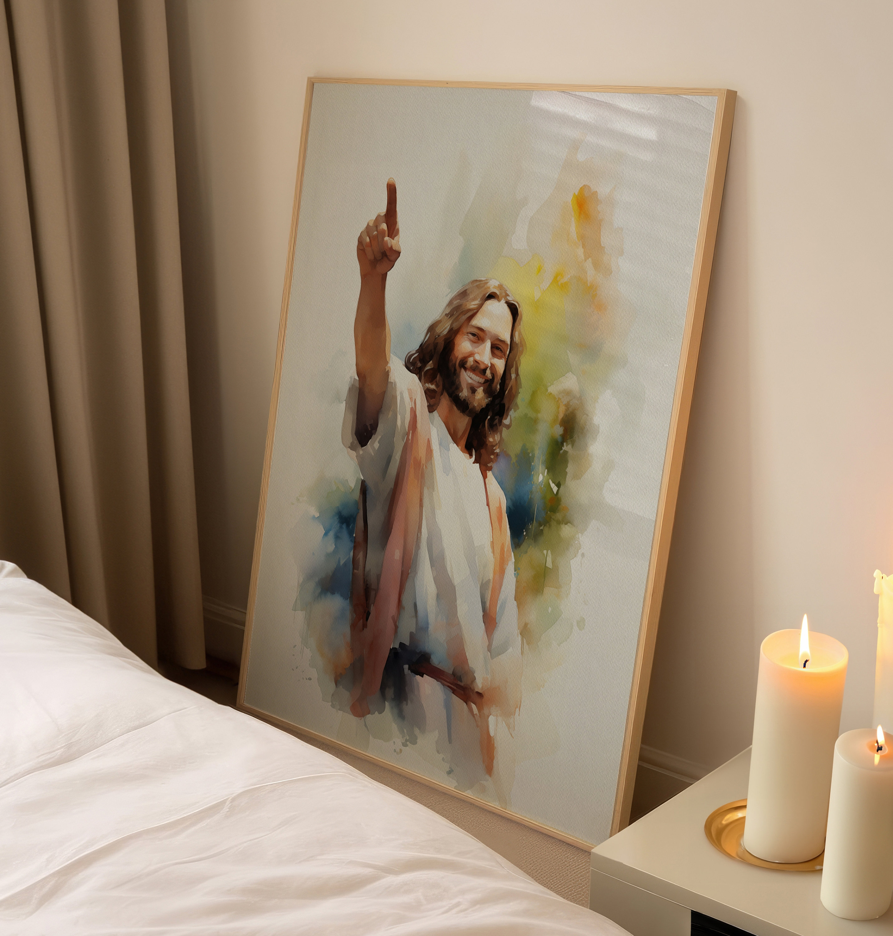 Jesus is Your Number One Fan Painting Christ Christian Boy Girl Gift ...