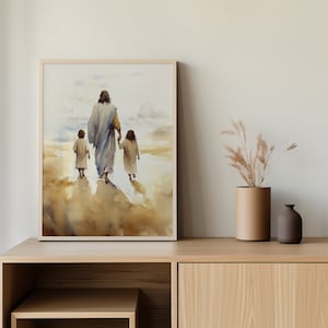 LDS Art Come Walk With Me, Jesus Christ Walking With Children, Kids ...