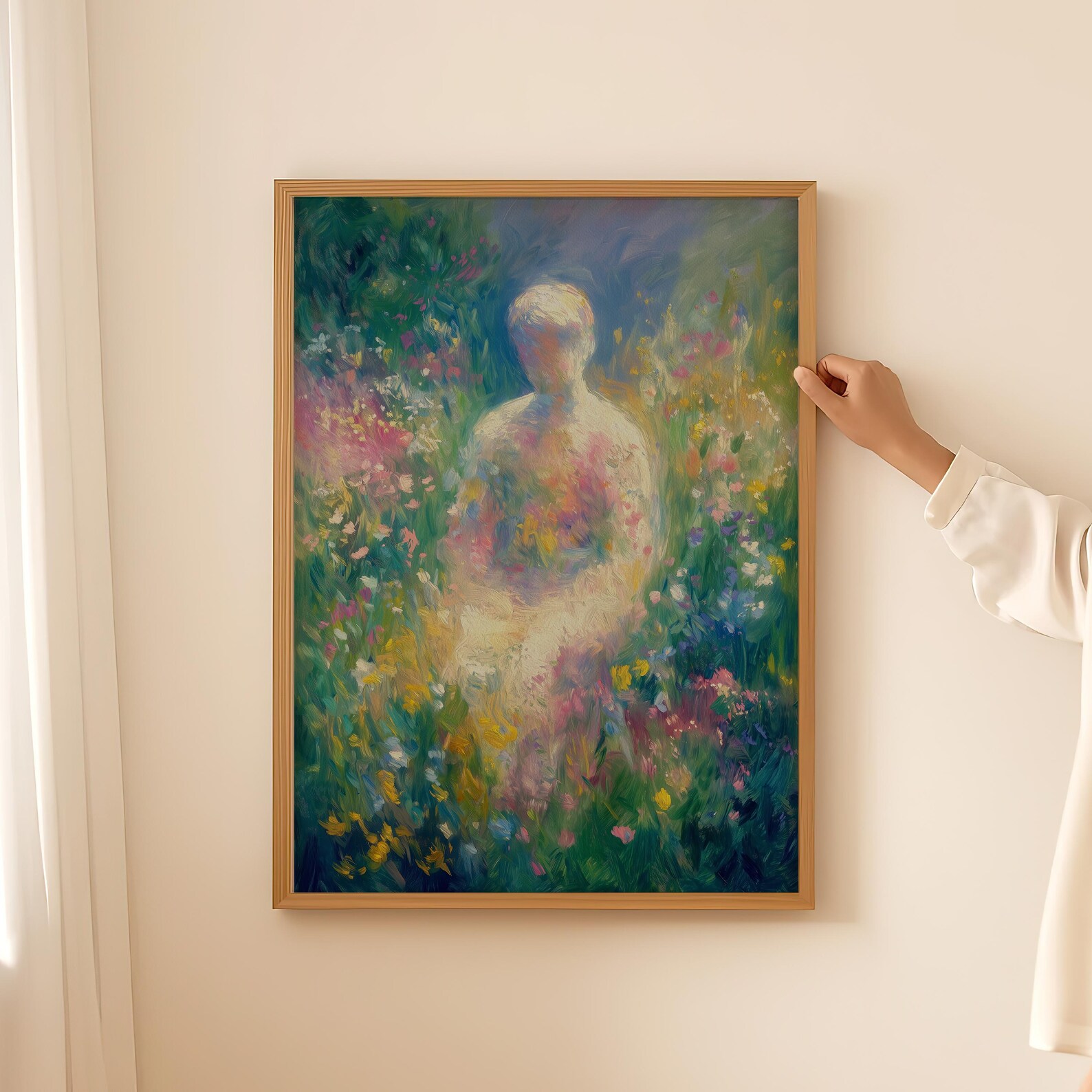 One With the Nature, Boy Male Figure, Remembrance Portrait Grief Art ...