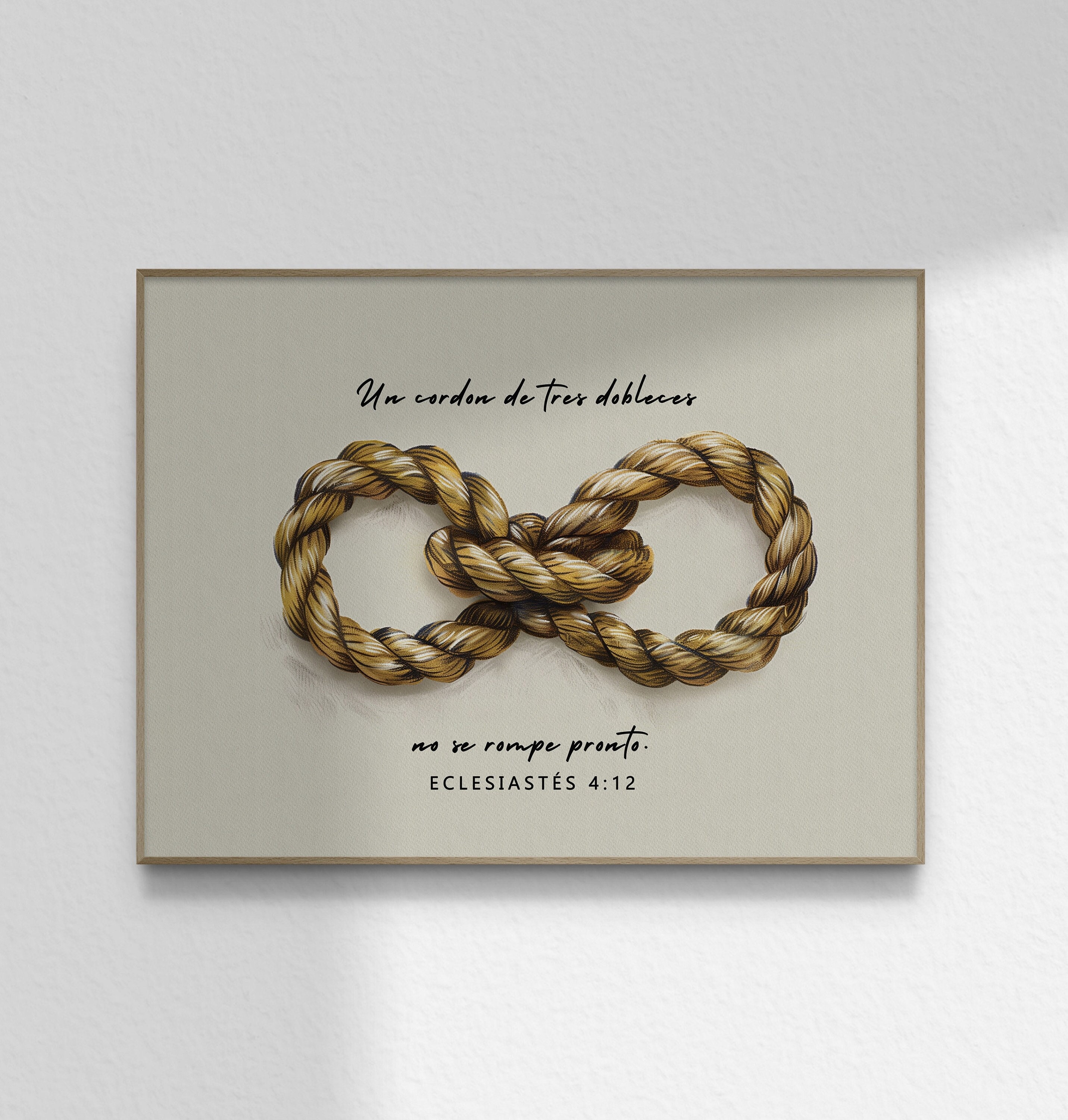 Un Cordón De Tres Dobleces No Se Rompe Pronto Arte Cristiano Español ...