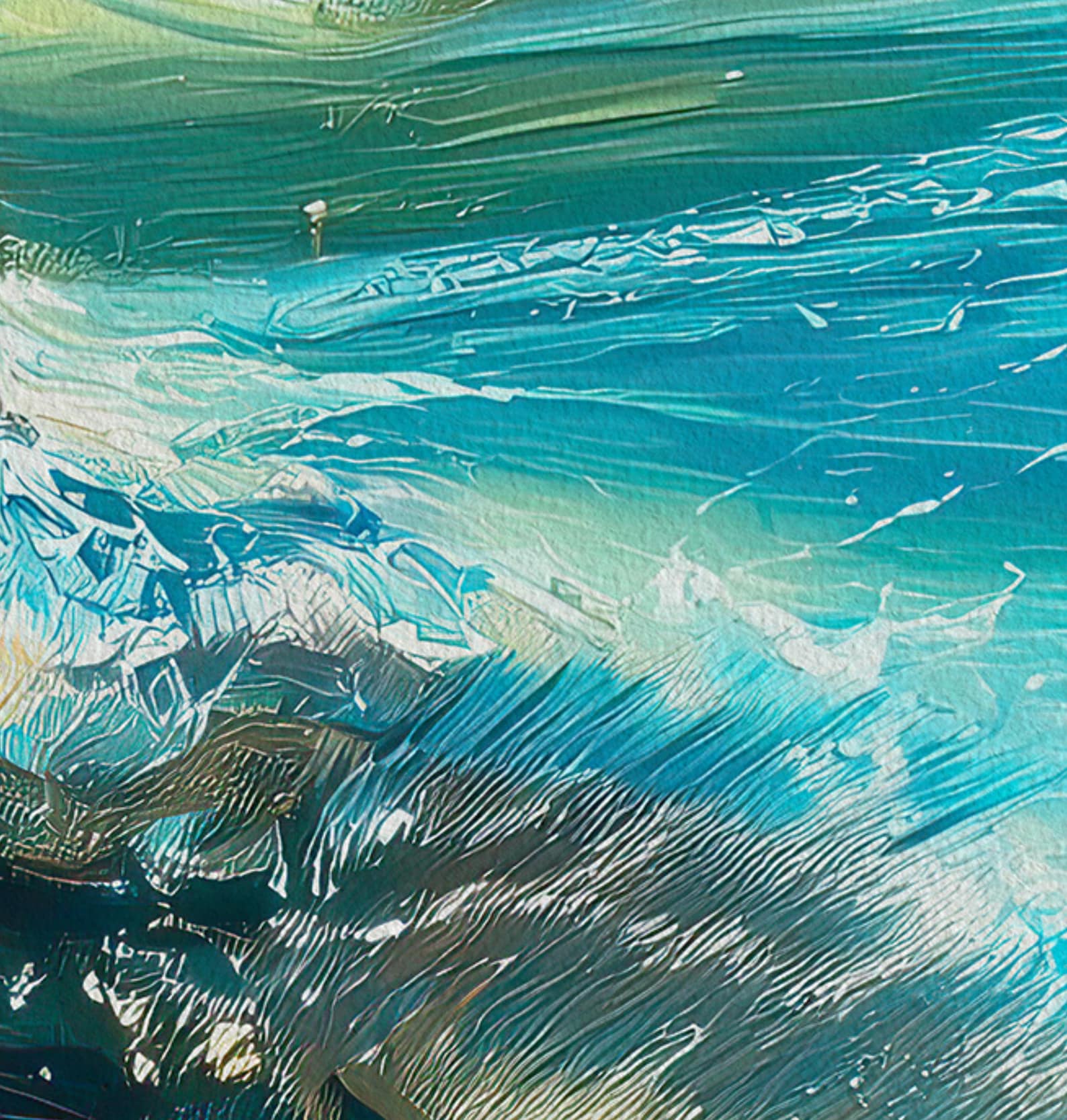 Jesus Reaching Into Water Saving Peter From Drowning Painting Hand ...