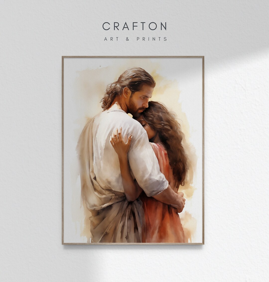 Safe in His Arms, Jesus Embracing Woman Girl, I Am Not Alone, God ...