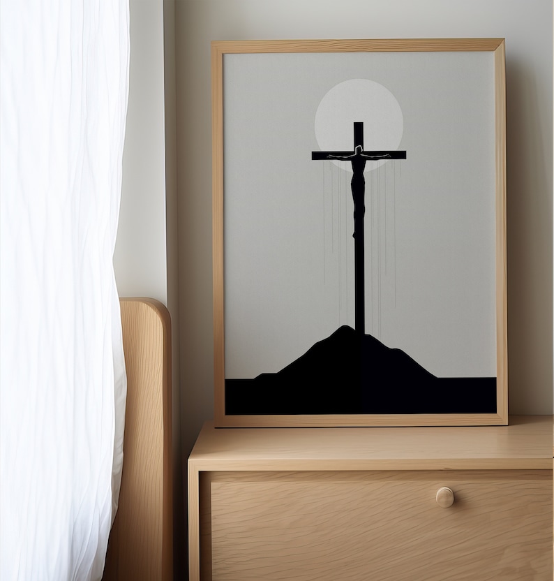 Christian Modern Wall Art Print Jesus Christus am Kreuz Moderne Bibel ...