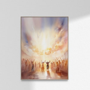 Second Coming of Jesus Christ Art Judgement Day Art Christian Bible ...